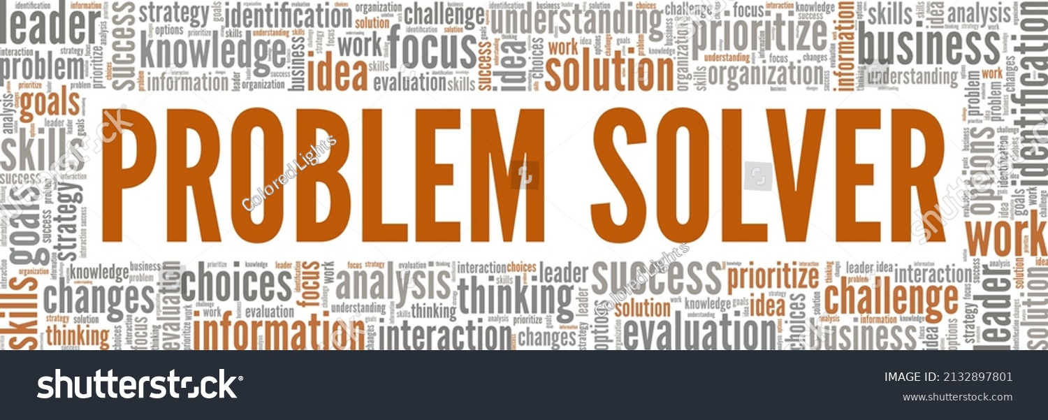 Problem Solver Conceptual Vector Illustration Word Stock Vector ...