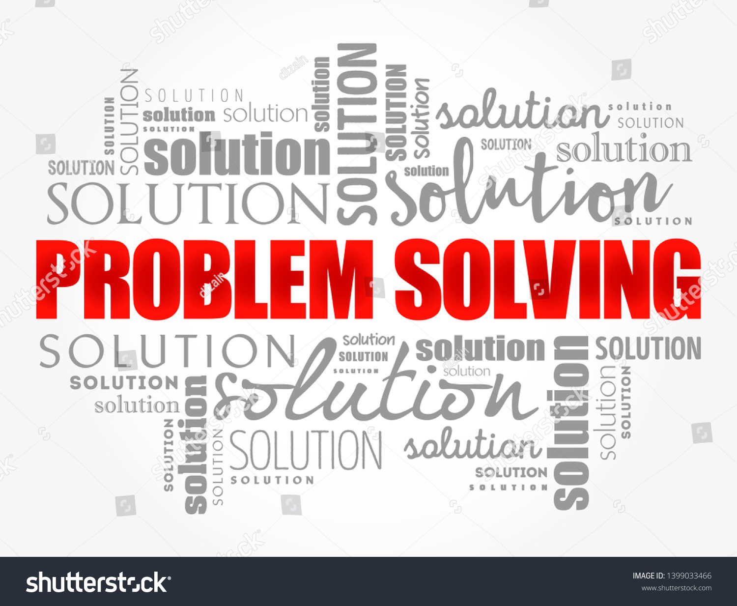 Problem Solving Aid Word Cloud Collage Stock Vector (Royalty Free ...