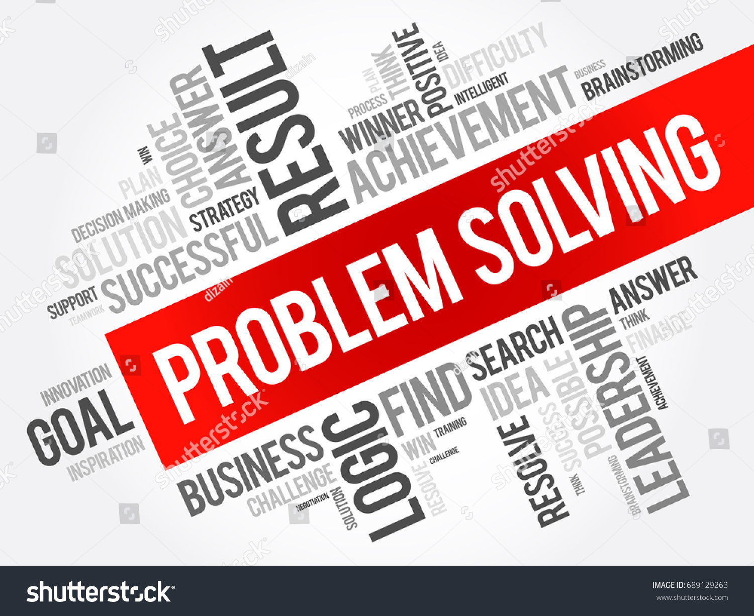 Problem Solving Aid Word Cloud Collage Stock Vector (Royalty Free ...