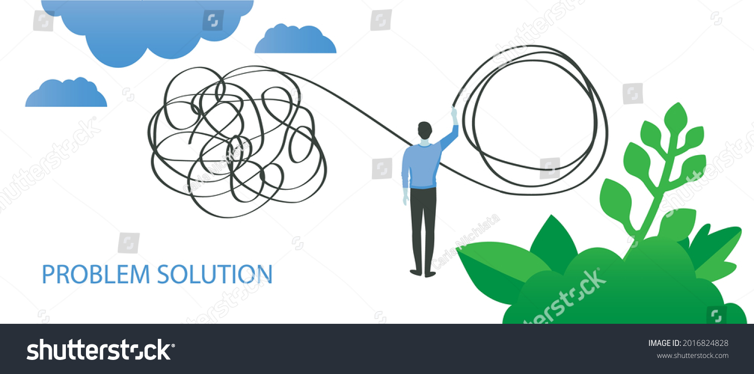 Problema Solution Success Concept Vector Simplifying Stock Vector (Royalty Free) 2016824828 ...