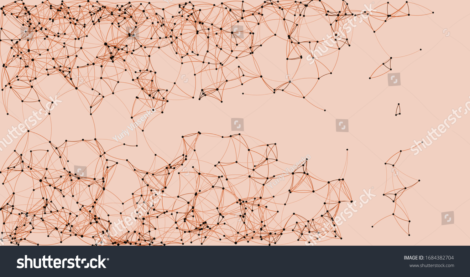 Procedural Art Network Mesh Background Illustration Stock Vector ...