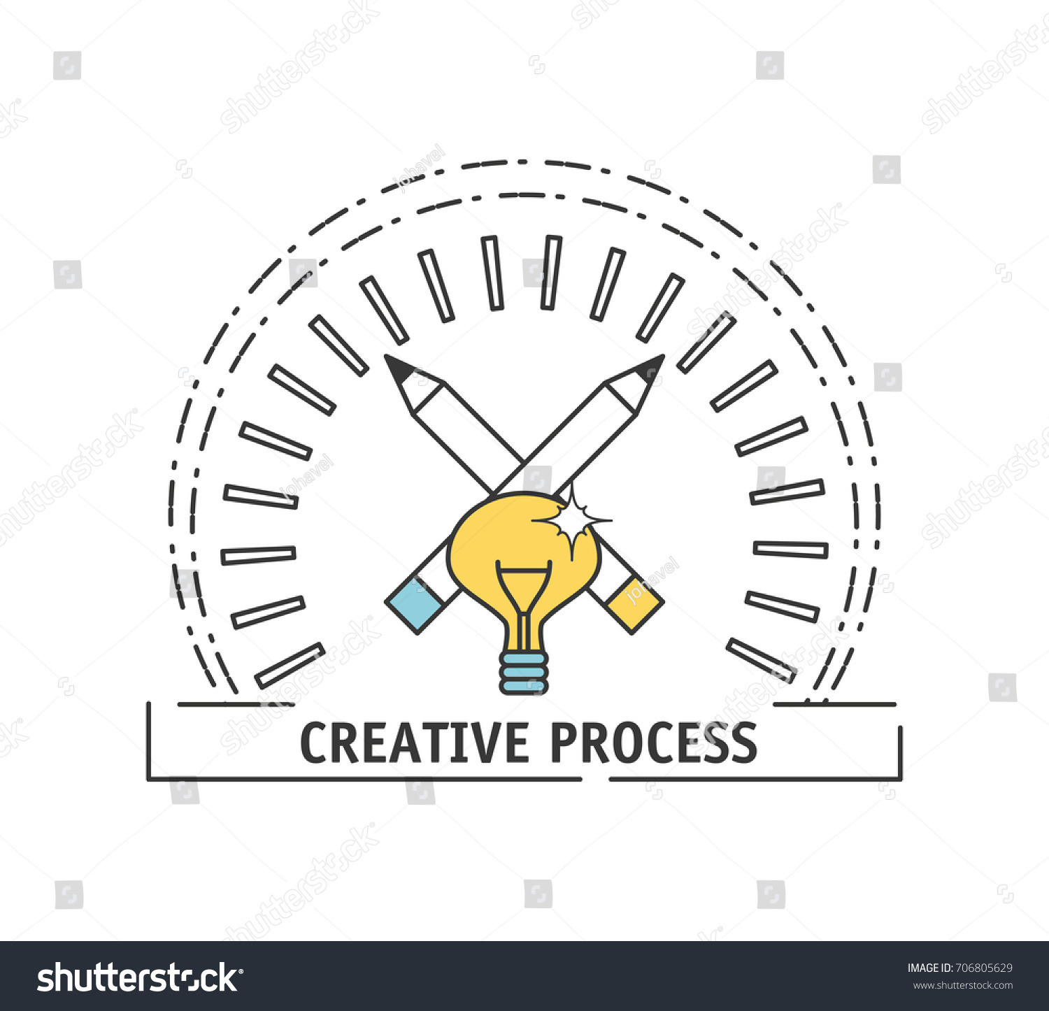 Process Ideas Creative Imagination Innovation Stock Vector Royalty