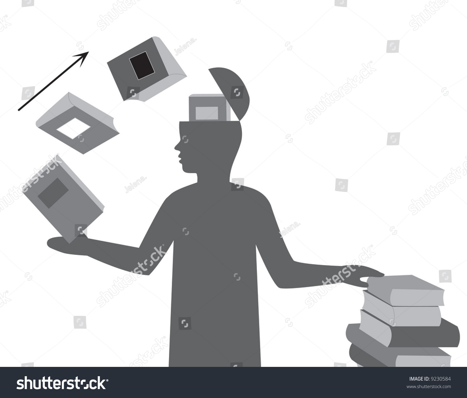 Process Learning Vector Illustration Stock Vector (Royalty Free) 9230584