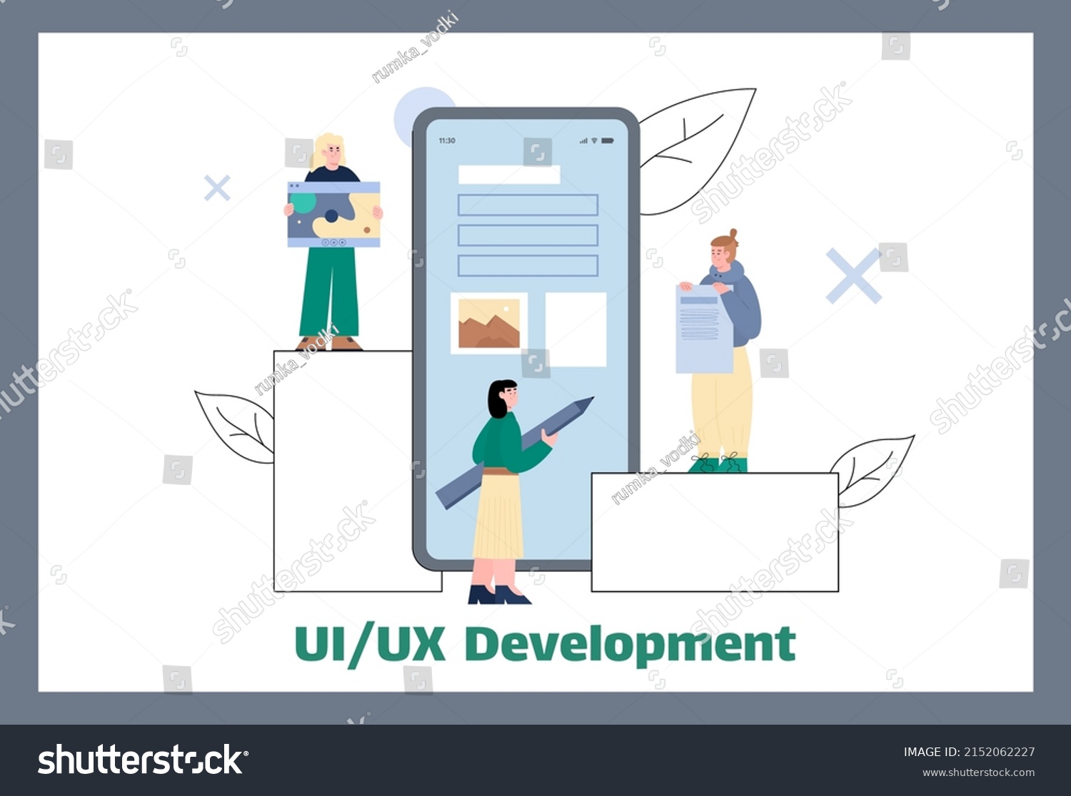 Process Research Programming Ui Ux Vector Stock Vector (Royalty Free ...