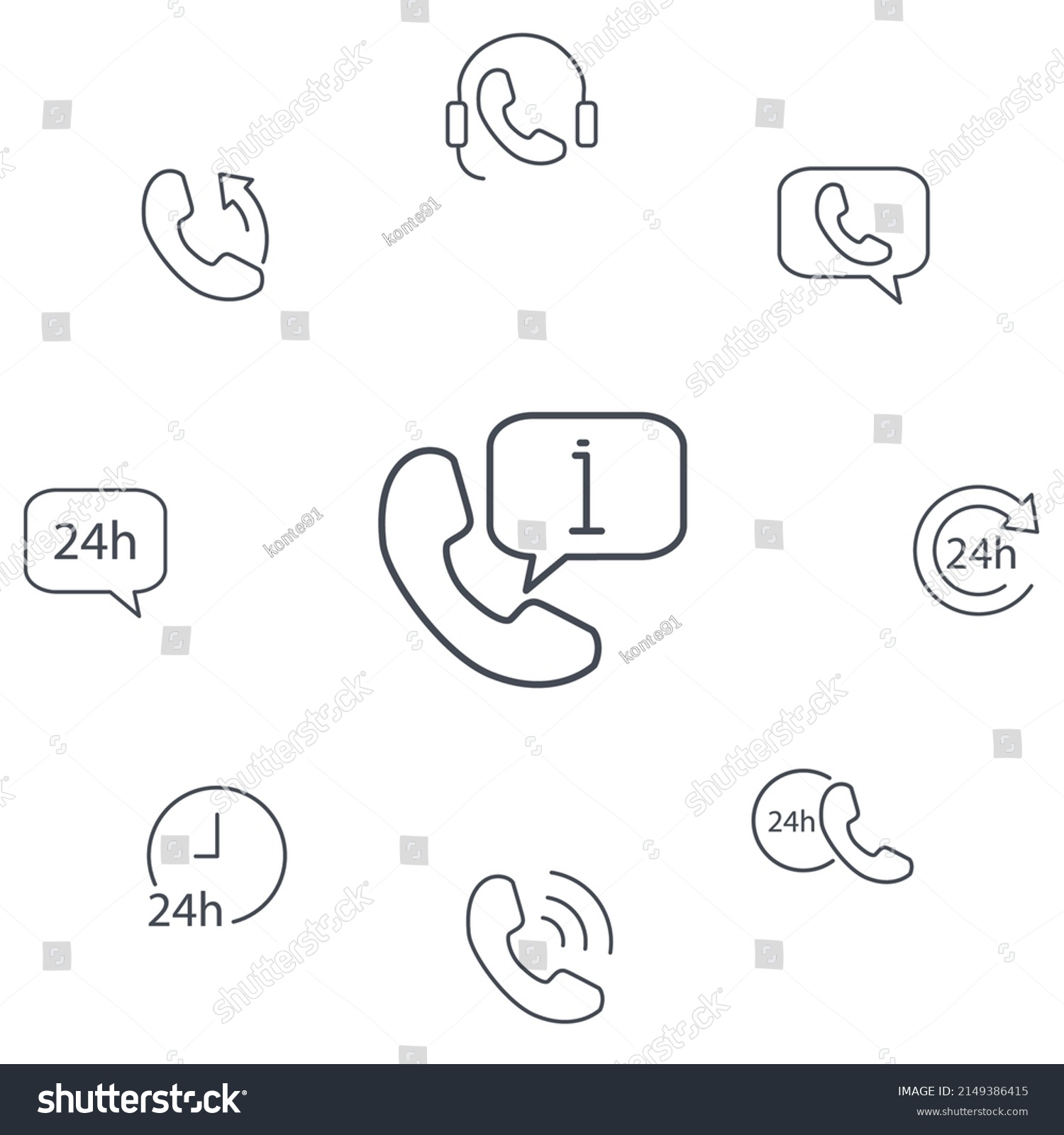 Processing Icons Set Processing Pack Symbol Stock Vector (Royalty Free ...