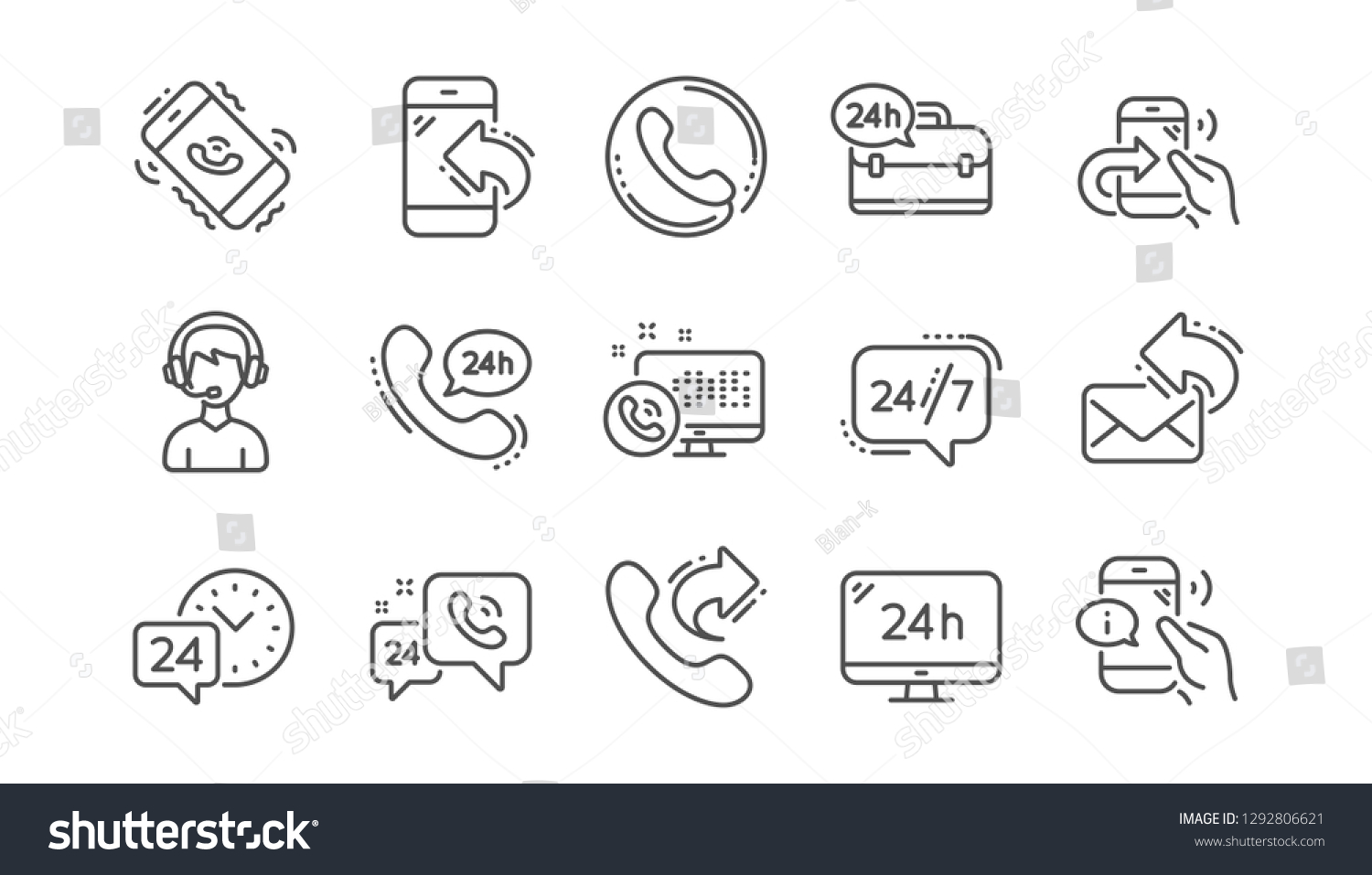 Processing Line Icons Call Center Support Stock Vector (Royalty Free ... Processing Line Icons Call Center Support Stock Vector (Royalty Free ...