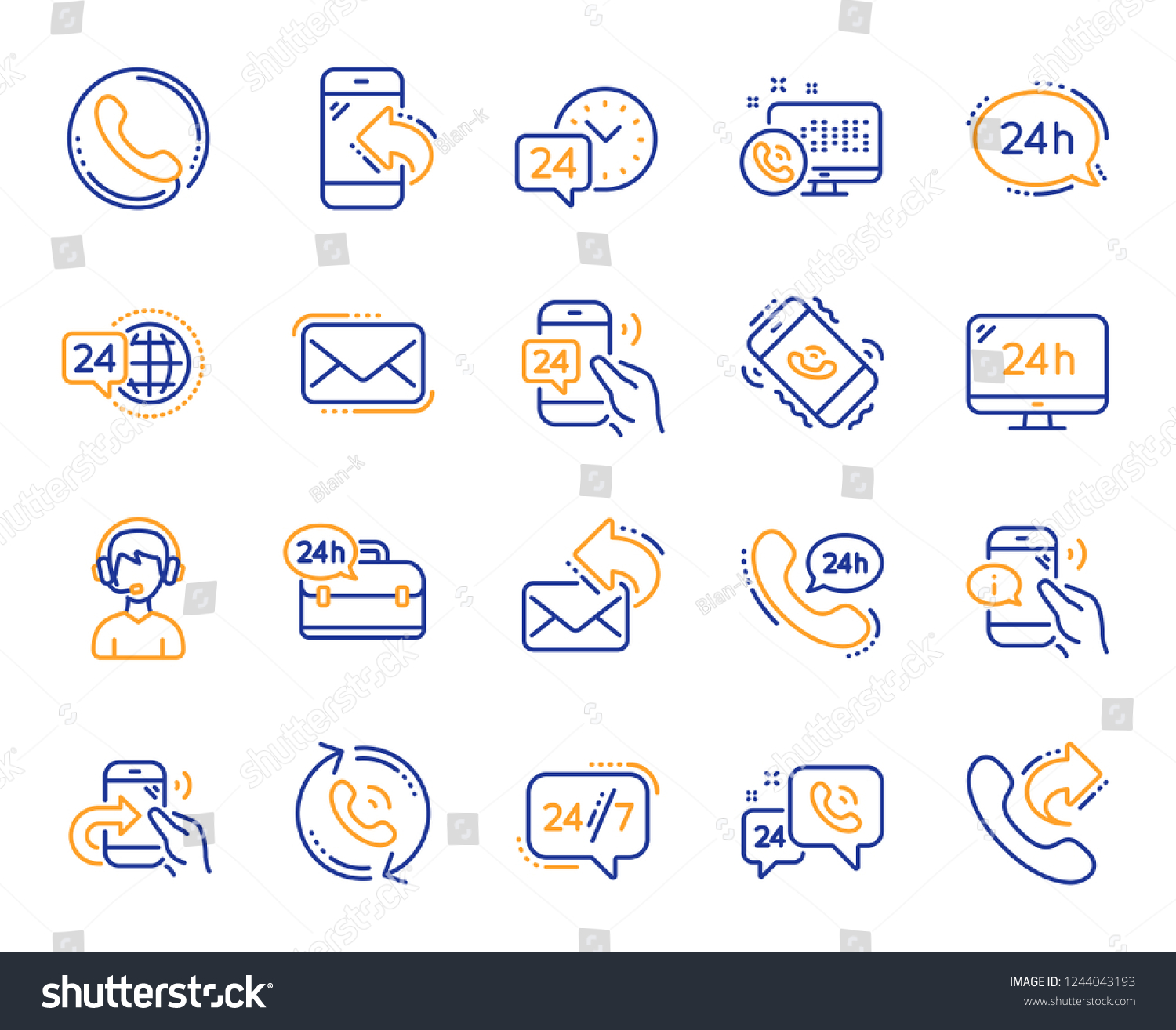 Processing Line Icons Set Callback Feedback Stock Vector (Royalty Free ... Processing Line Icons Set Callback Feedback Stock Vector (Royalty Free ...