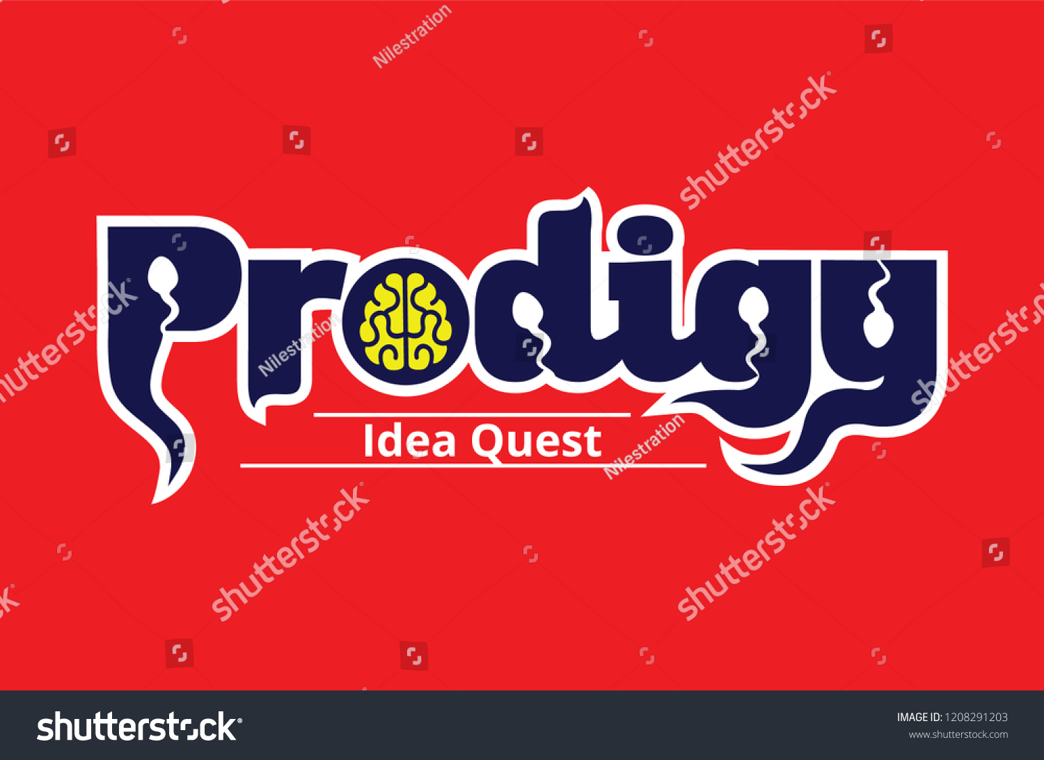 Prodigy Logo Design: vector de stock (libre de regalías) 1208291203 ...
