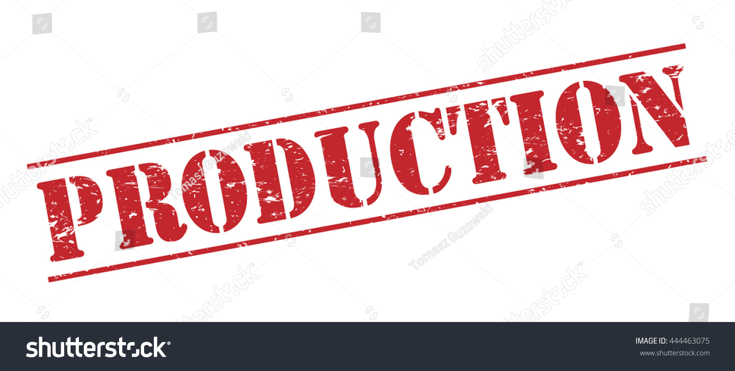 Production Vector Stamp On White Background Stock Vector (Royalty Free ...