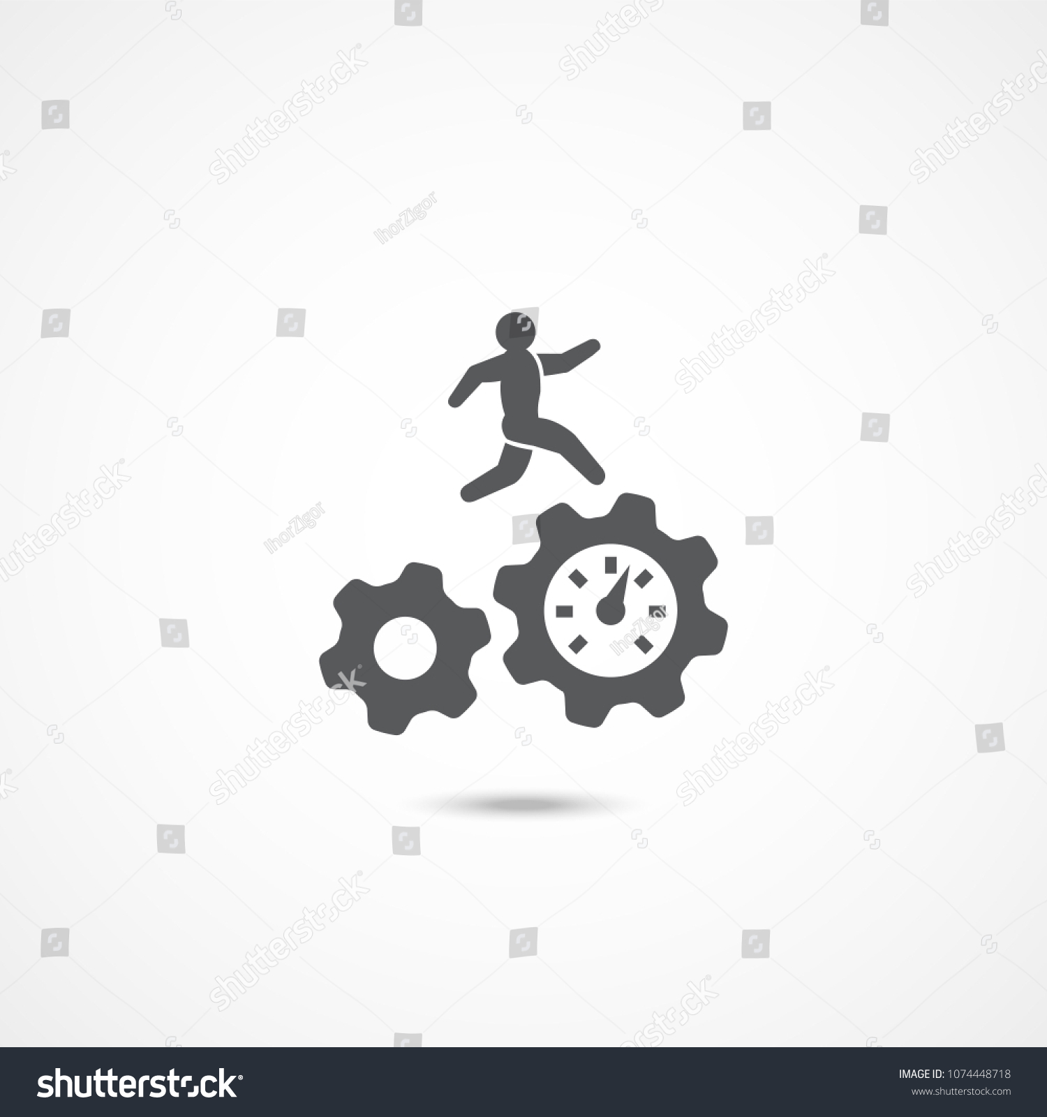 Productivity Icon On White Background Stock Vector (Royalty Free ...