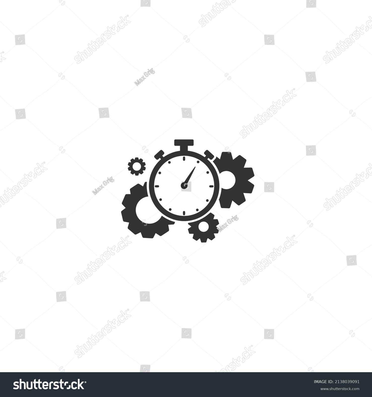 Productivity Icon On White Vector Stock Vector (Royalty Free ...