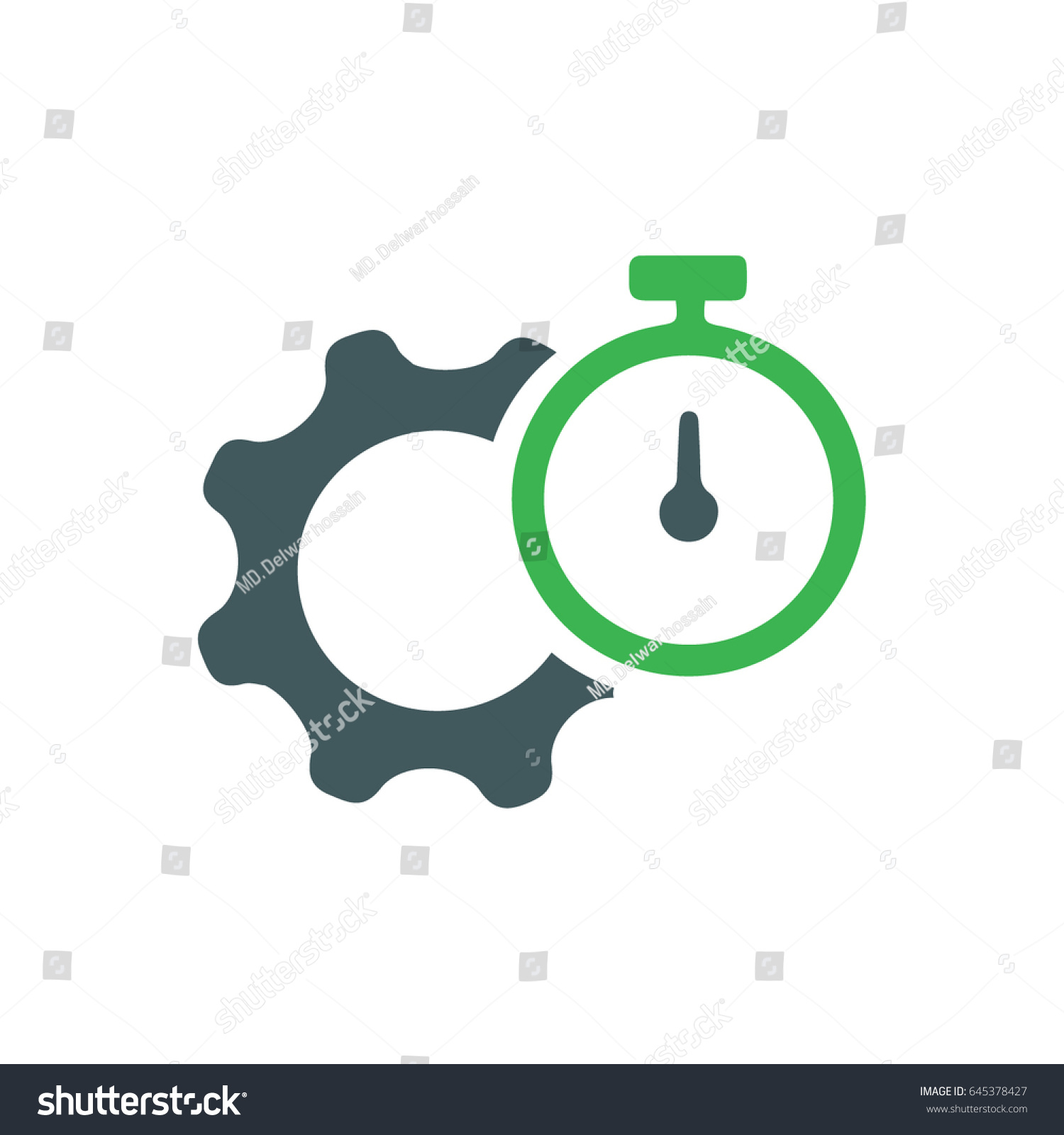 Productivity Speed Icon Stock Vector (Royalty Free) 645378427