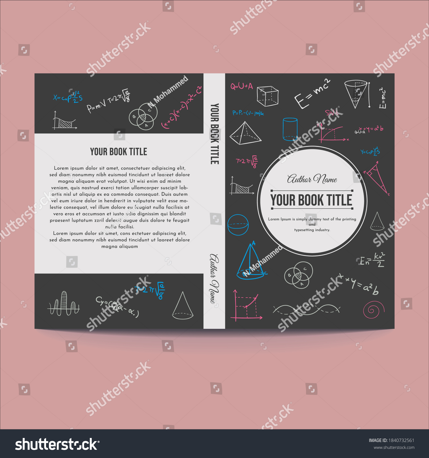 Professional Book Cover Design Template Stock Vector (Royalty Free ...