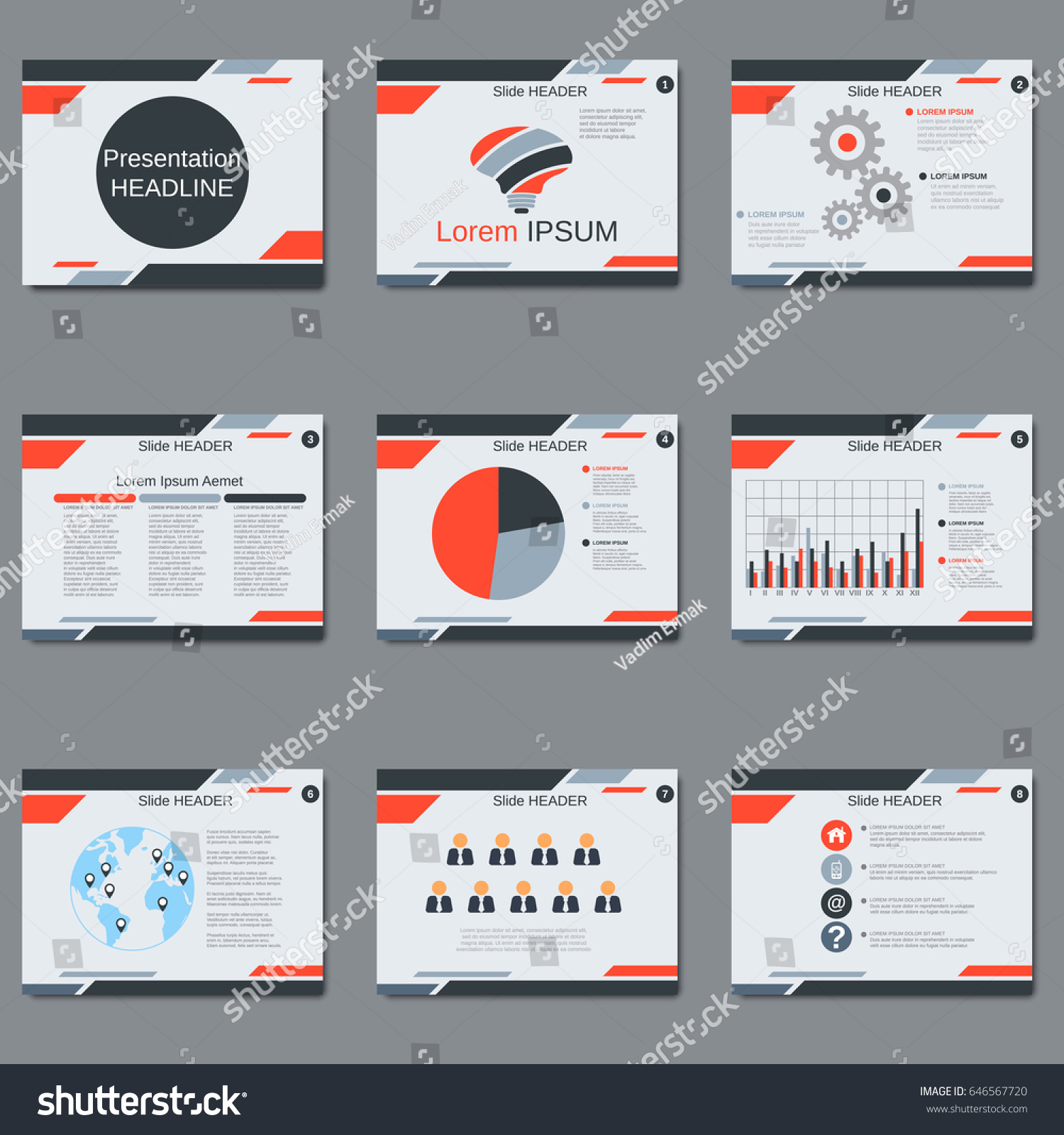 Professional Business Presentation Slide Show Vector: Vector có sẵn ...