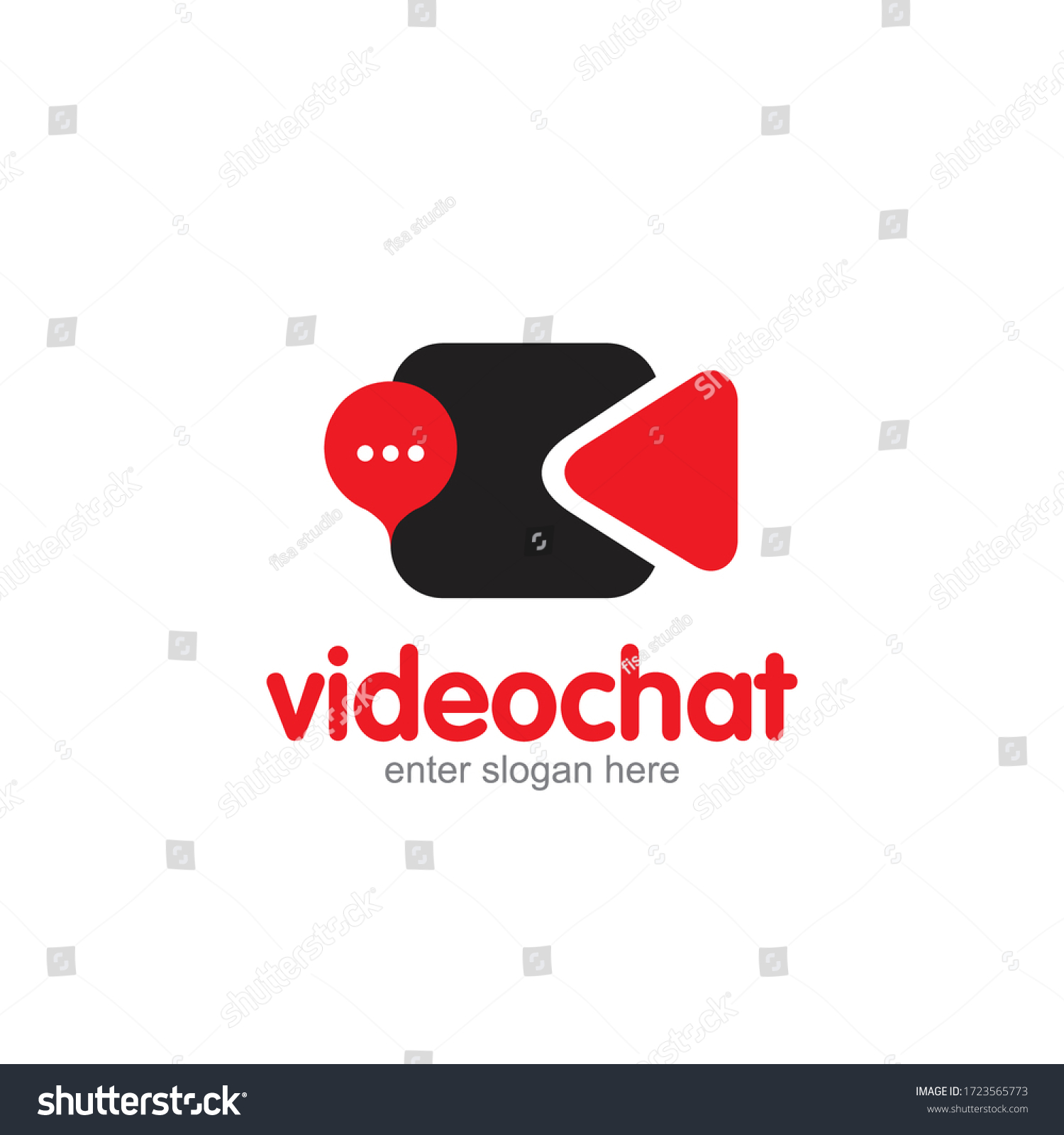 Professional Logo Template Video Chat Logos Stock Vector (Royalty Free ...