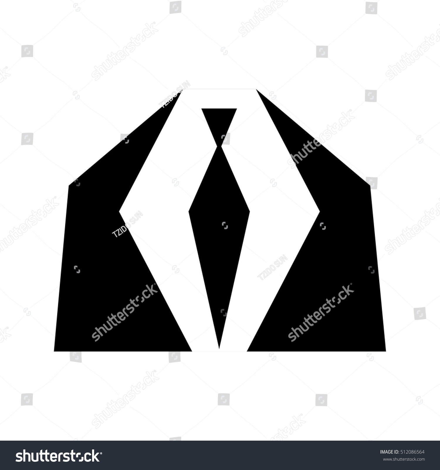 Professional Suit Vector Illustration Stock Vector (Royalty Free) 512086564