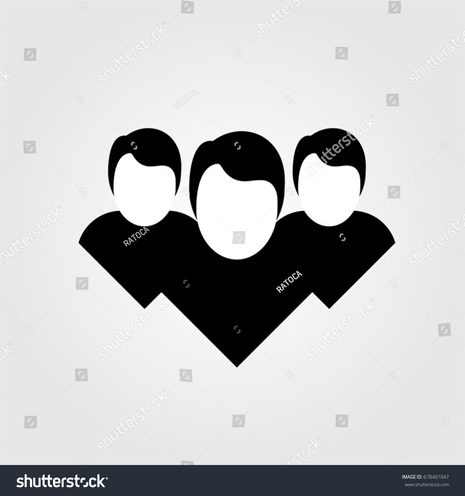 Professional Teamwork Icon Stock Vector (Royalty Free) 678401047 ...