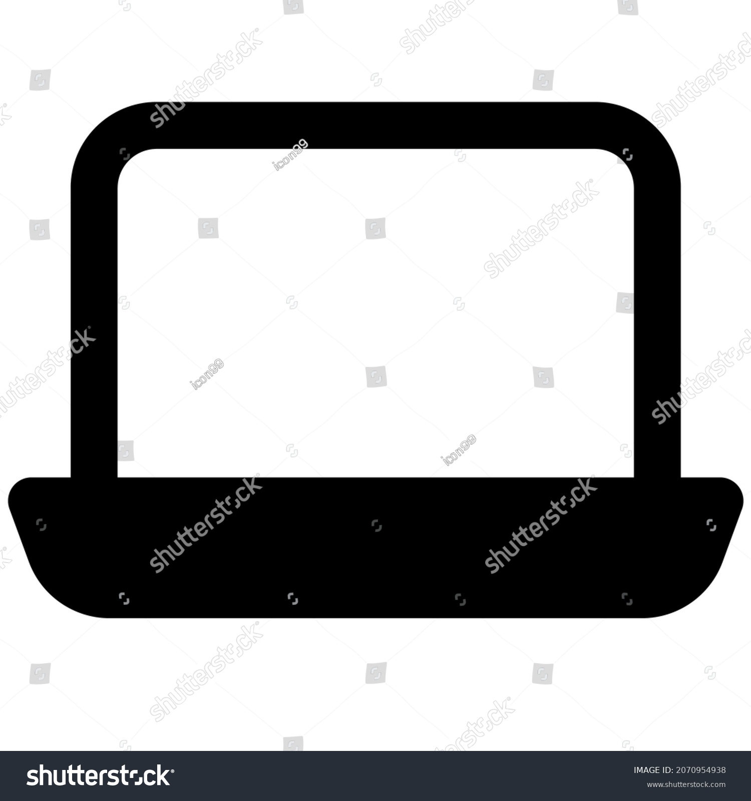 Professional Use Laptop High Performance Processing Stock Vector ...