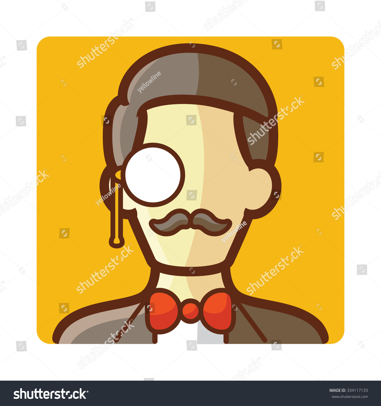 Professor Cartoon Avatar Stock Vector (Royalty Free) 334117133