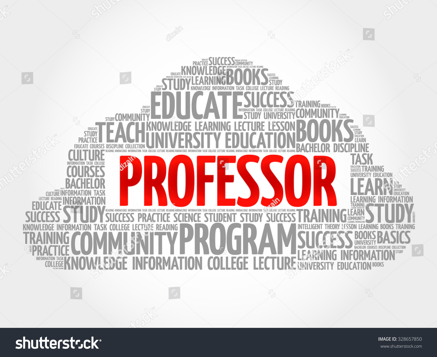 Professor Word Cloud Education Concept Stock Vector (Royalty Free ...