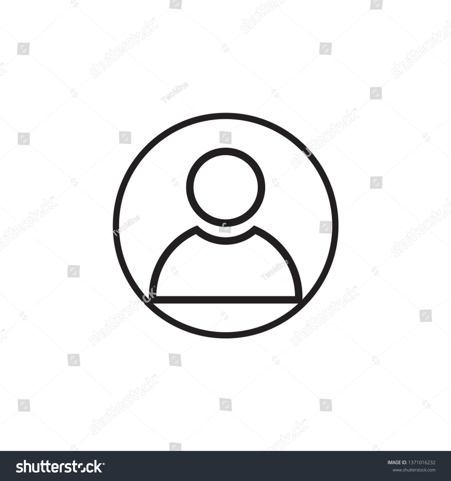 Profile Icon Design Template: vector de stock (libre de regalías ...