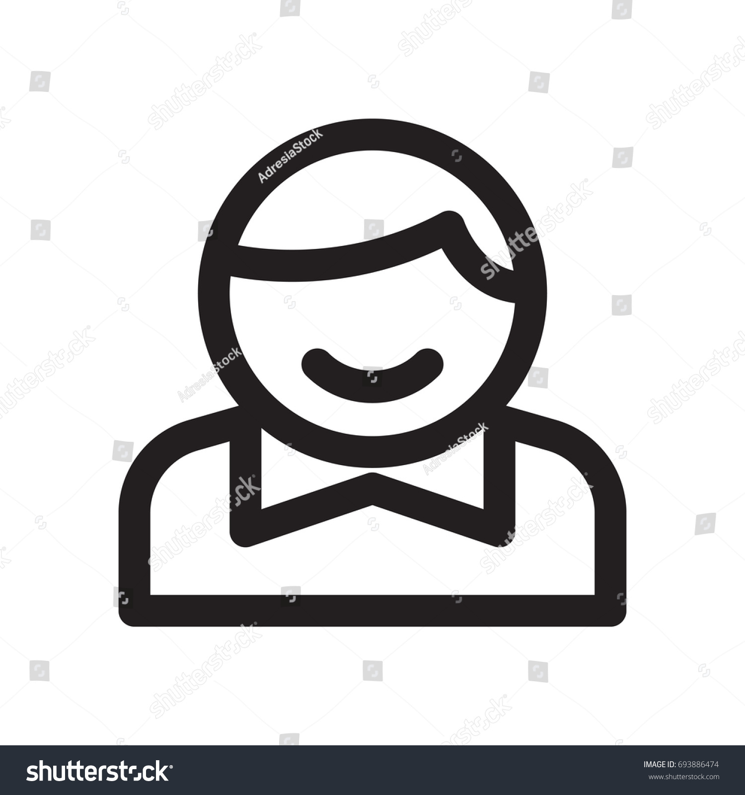 Vektor Stok Profile Icon Member User (Tanpa Royalti) 693886474 ...