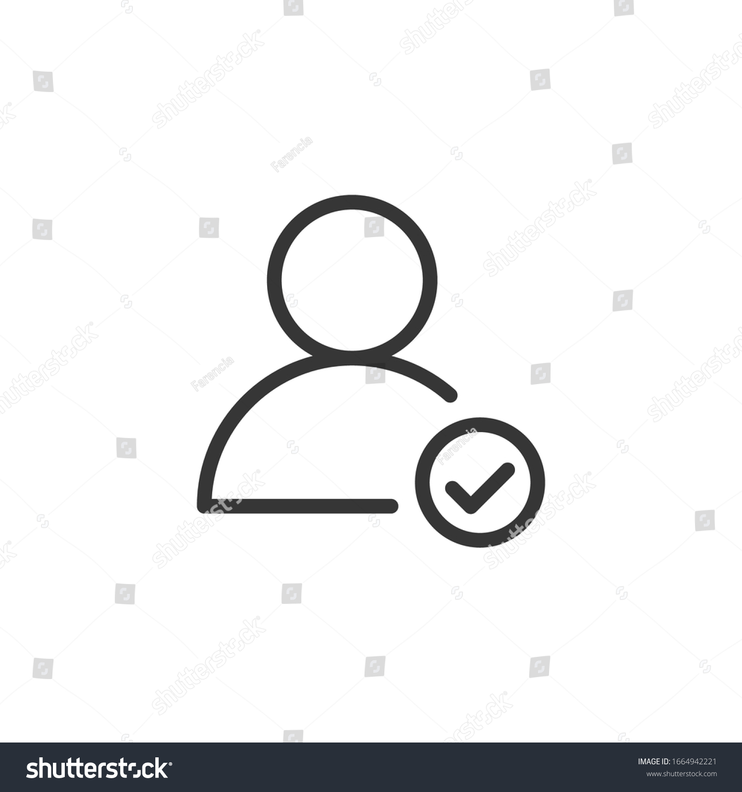 Profile Mark Icon Vector Illustration Stock Vector (Royalty Free ...