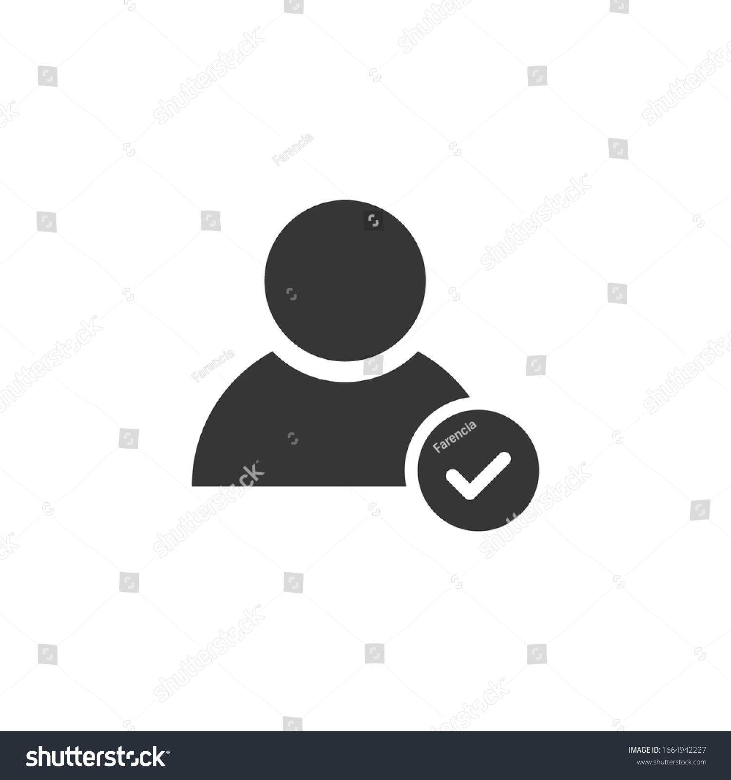 Profile Mark Icon Vector Illustration Stock Vector (Royalty Free ...