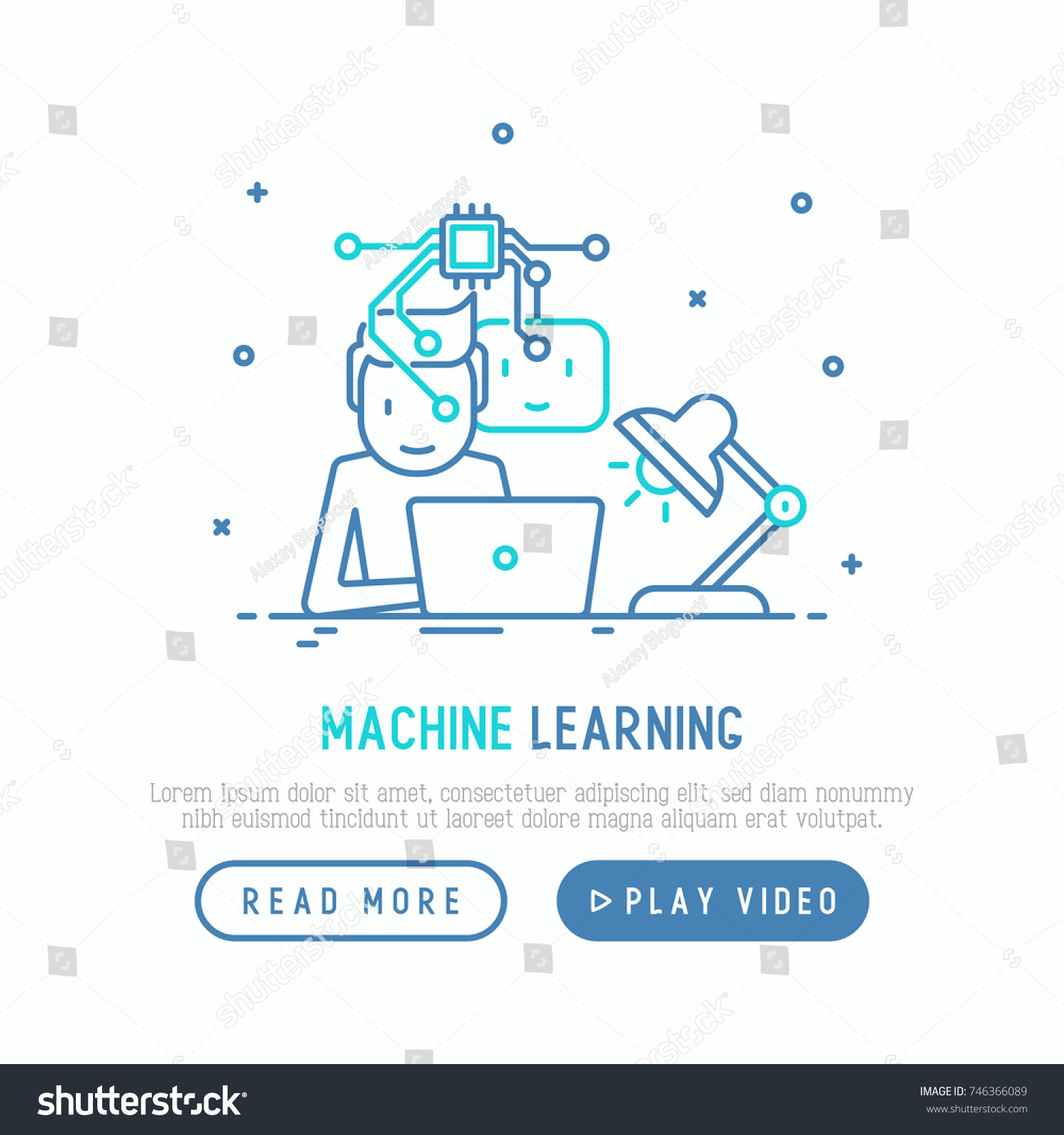 Programmer Developing Artificial Intelligence Concept Template Stock Vector (Royalty Free ...