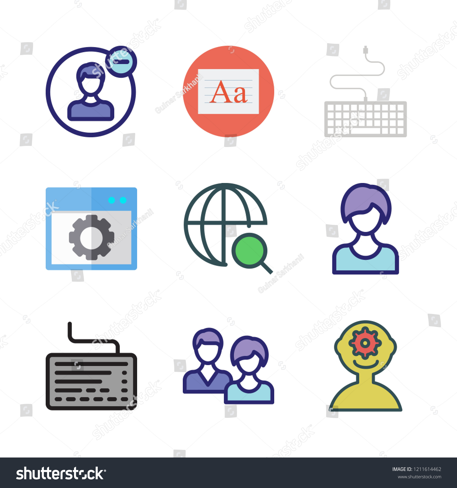 Programming Icon Set Vector Set About Stock Vector (Royalty Free ...
