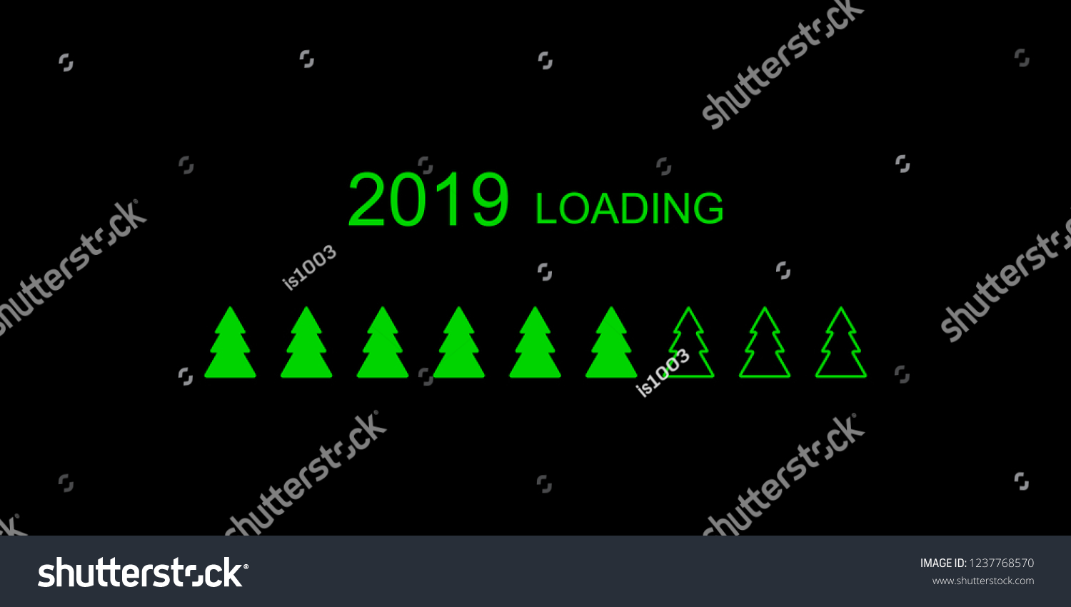Progress Bar Showing 2019 New Yea Stock Vector (Royalty Free ...
