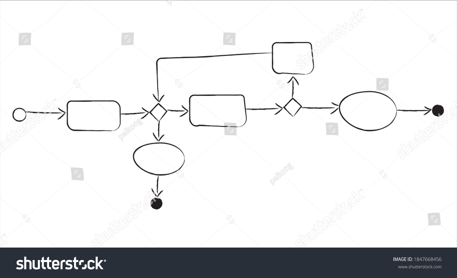 Progress Flow Vector Concept Diagram Using Stock Vector (Royalty Free ...