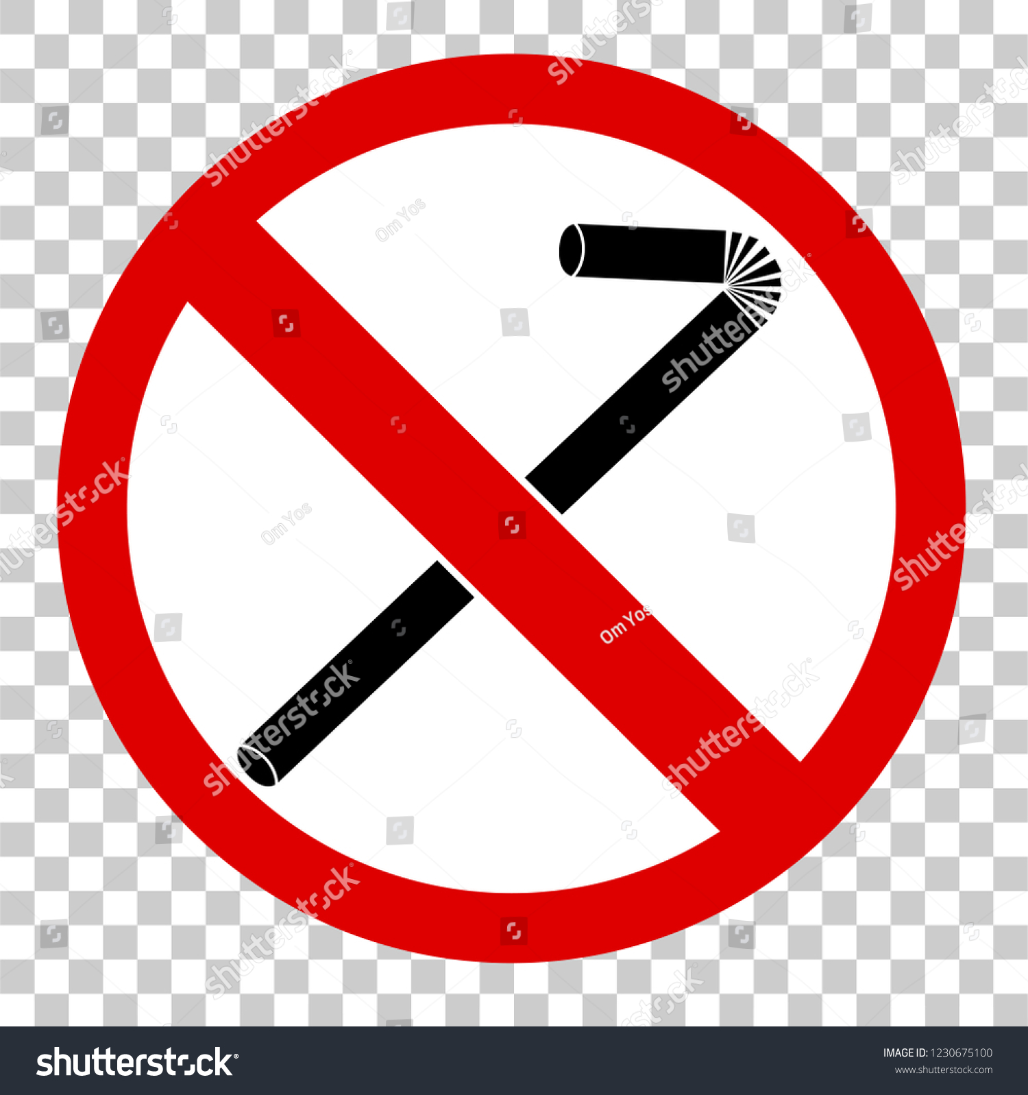 Prohibited Sign Stop Using Plastic Straw: vetor stock (livre de ...