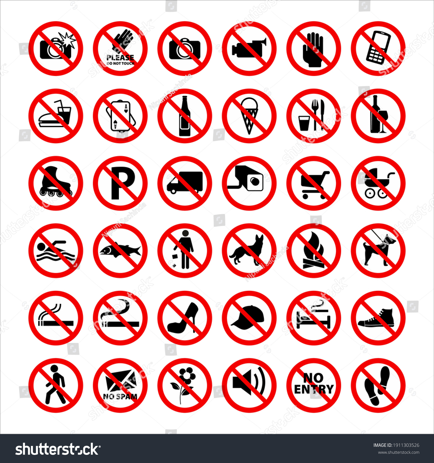 "prohibited_symbol": imagens, fotos e vetores stock | Shutterstock