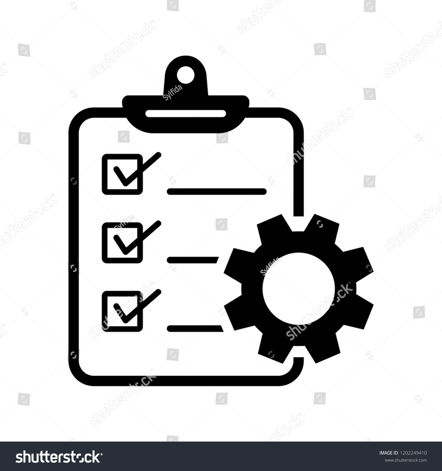 Project Management Icon Vector Illustration Stock Vector (Royalty Free ...