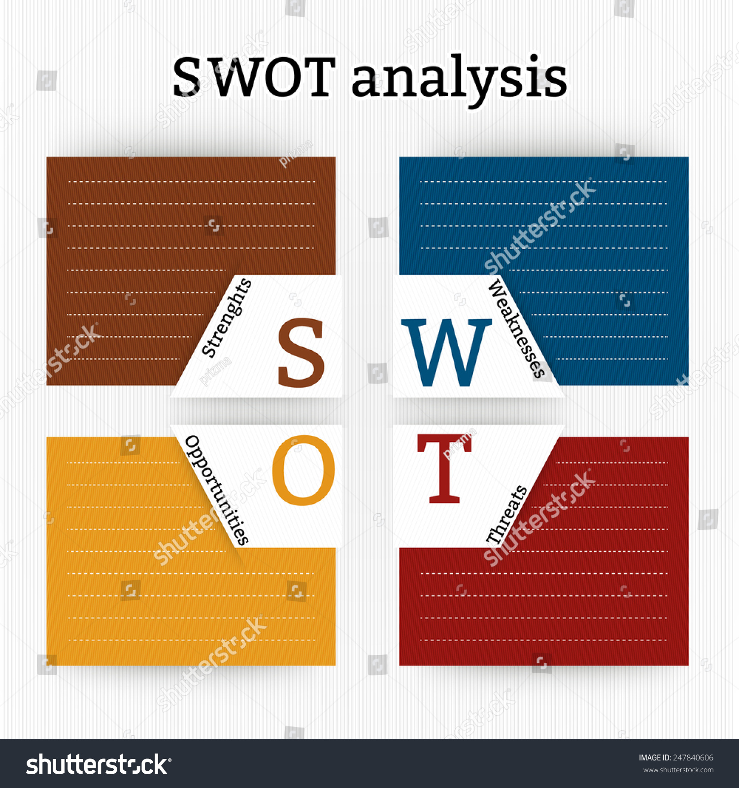 Project Management Swot Analysis Table: เวกเตอร์สต็อก (ปลอดค่าลิขสิทธิ์ ...