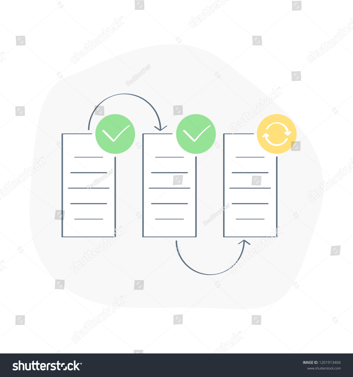 Project Roadmap Planning Organizing Development Process Stock Vector (Royalty Free) 1201913404