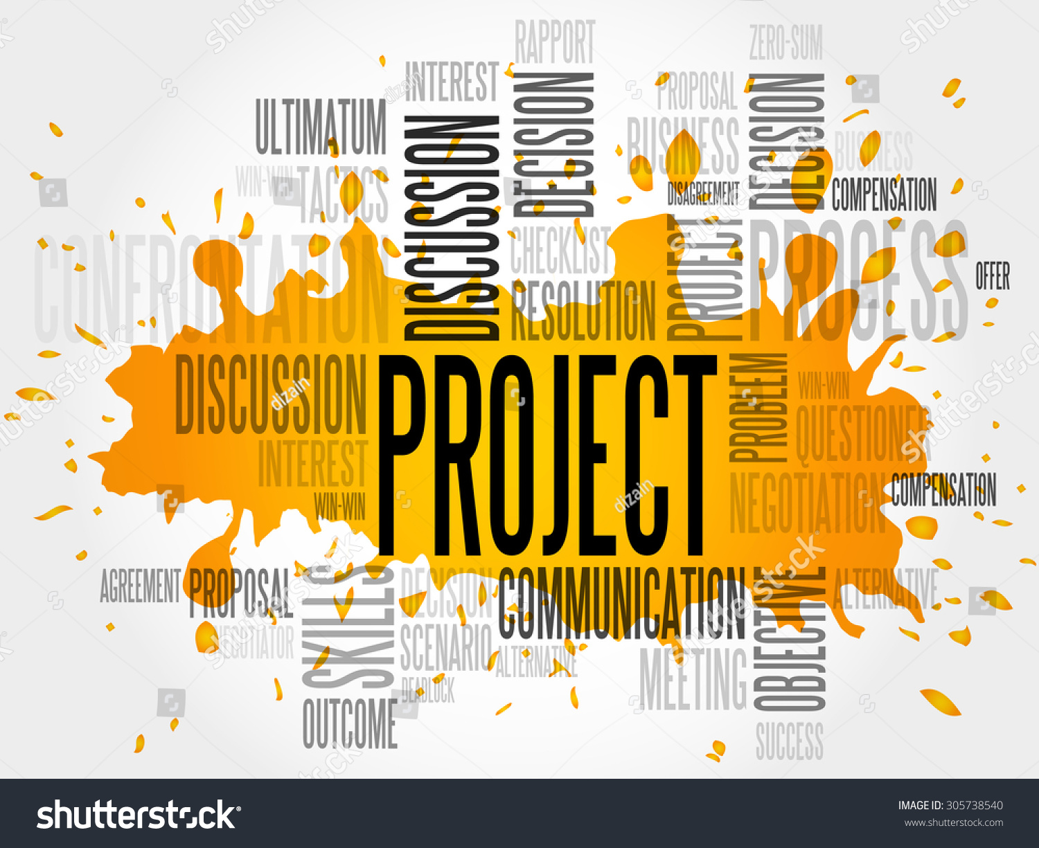 Project Word Cloud Business Concept Stock Vector (Royalty Free ...