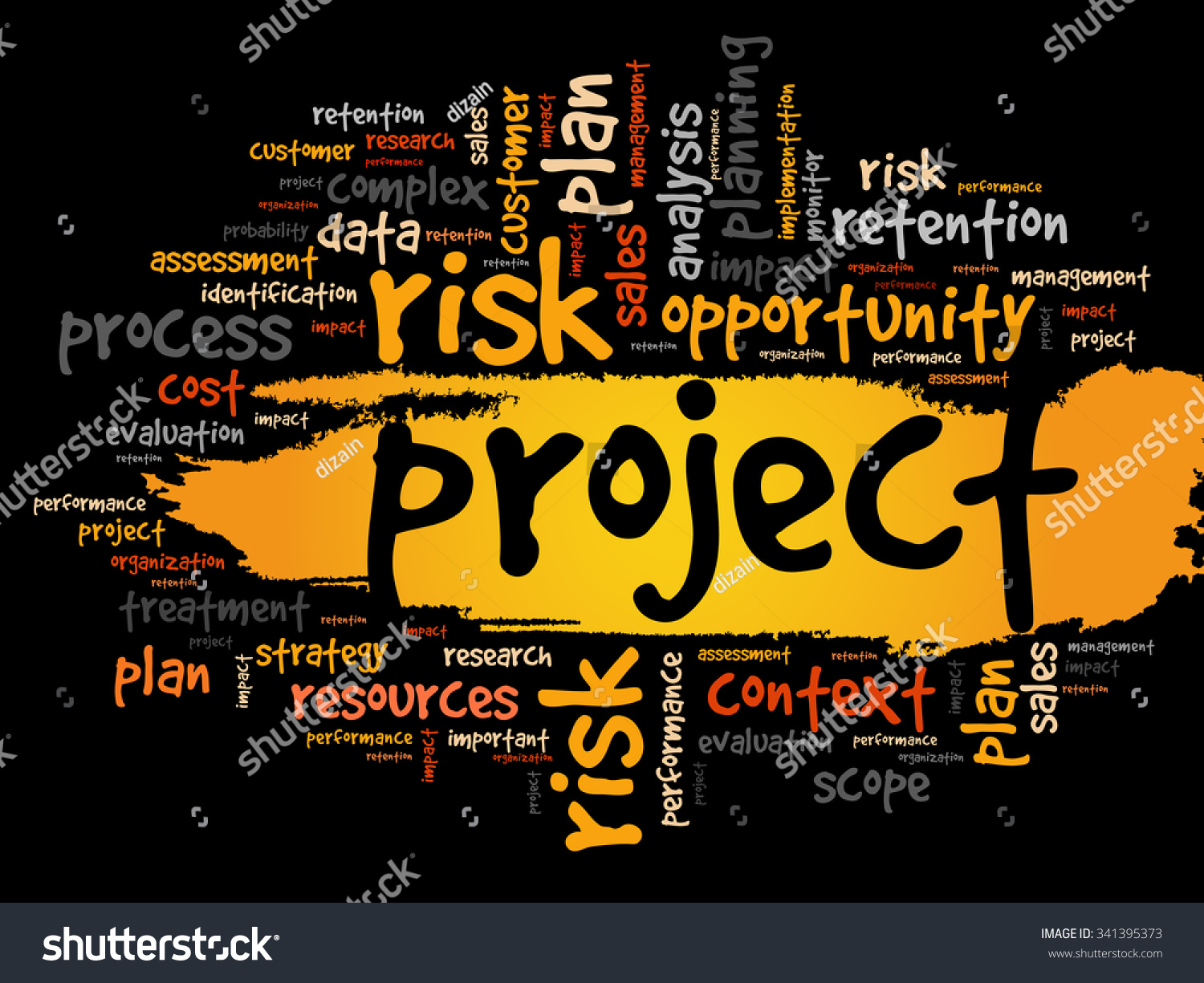Project Word Cloud Business Concept Background Stock Vector (Royalty ...
