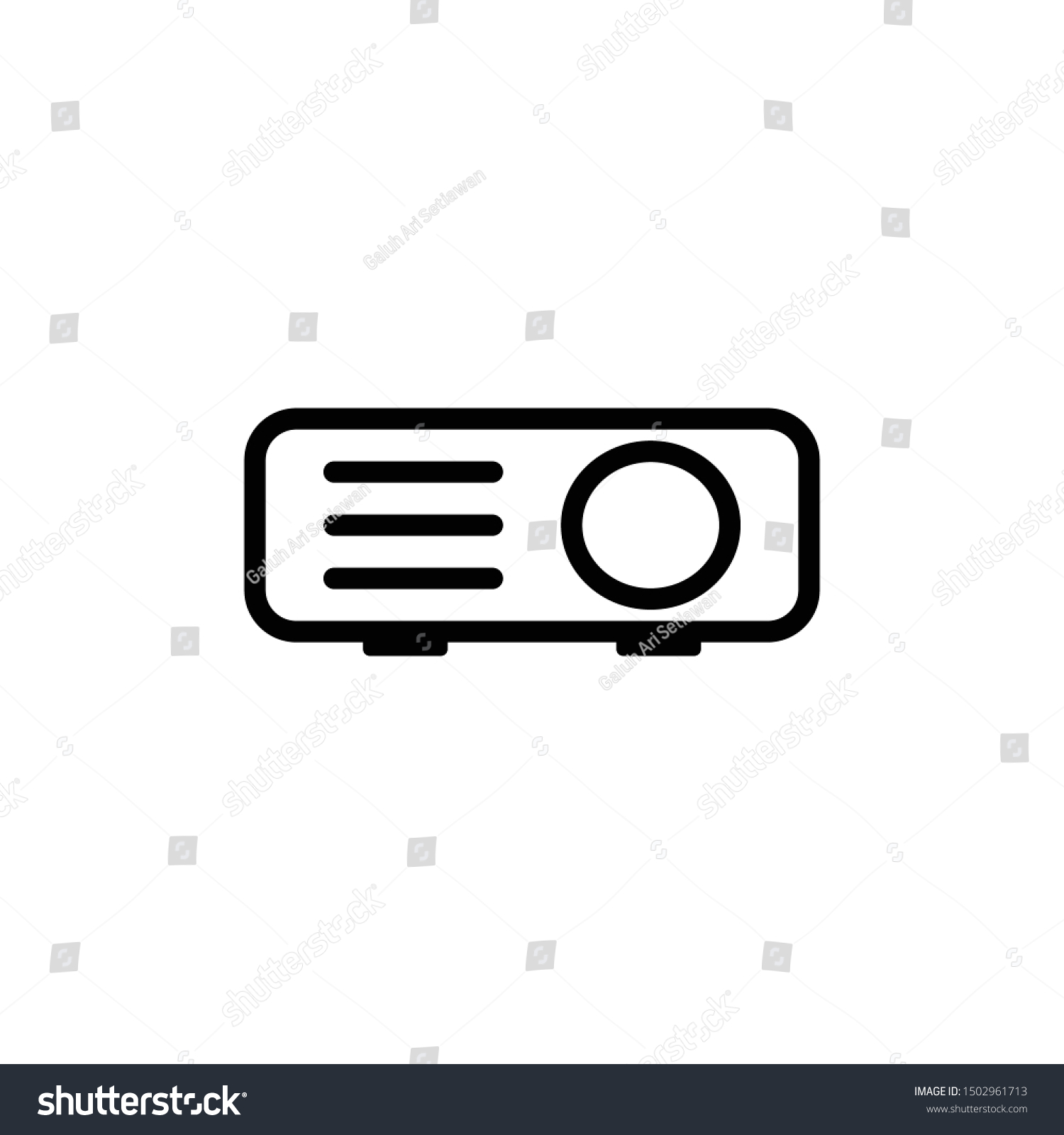Projector Icon Vector Design Symbol Illustration Stock Vector (Royalty ...