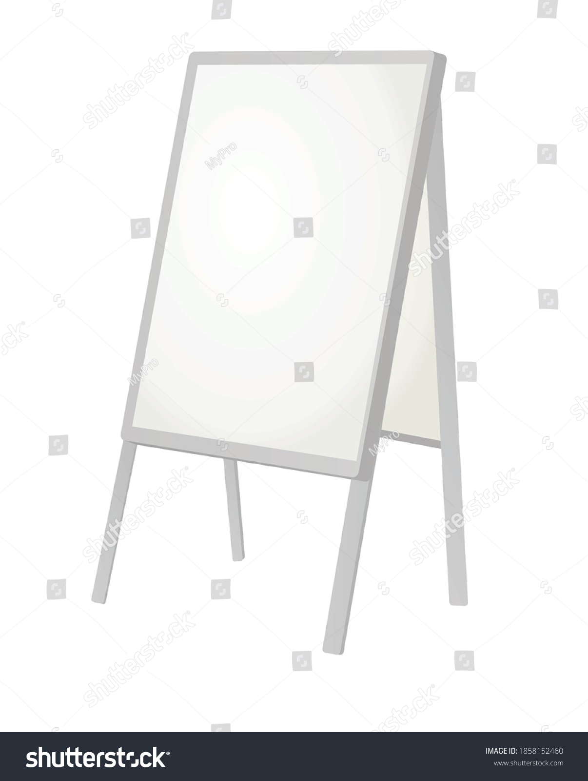 Panel en blanco de promoción. ilustración: vector de stock (libre de ...