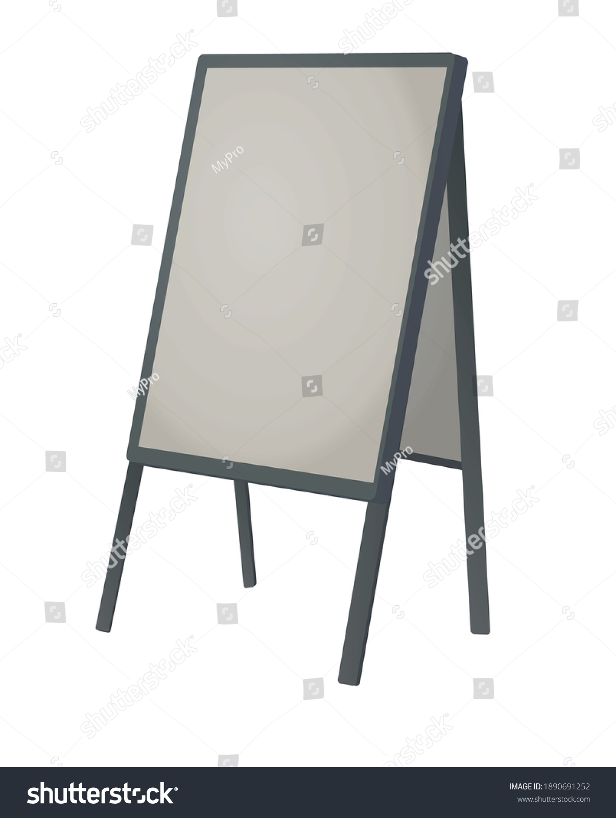 Promo Blank Panel Vector Illustration Stock Vector (Royalty Free ...