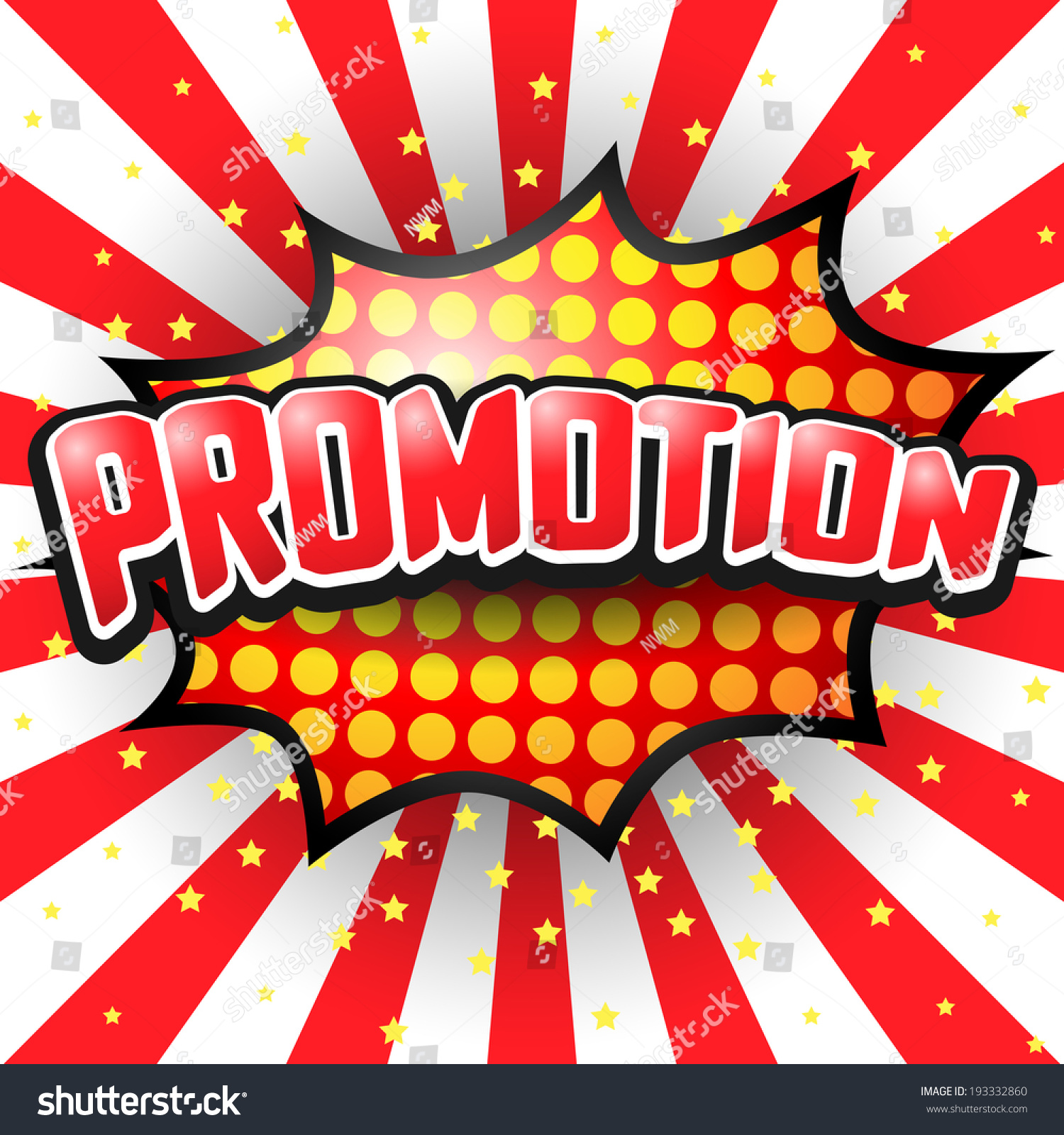 Promotion Comic Speech Bubble Vector Illustration: เวกเตอร์สต็อก (ปลอด ...