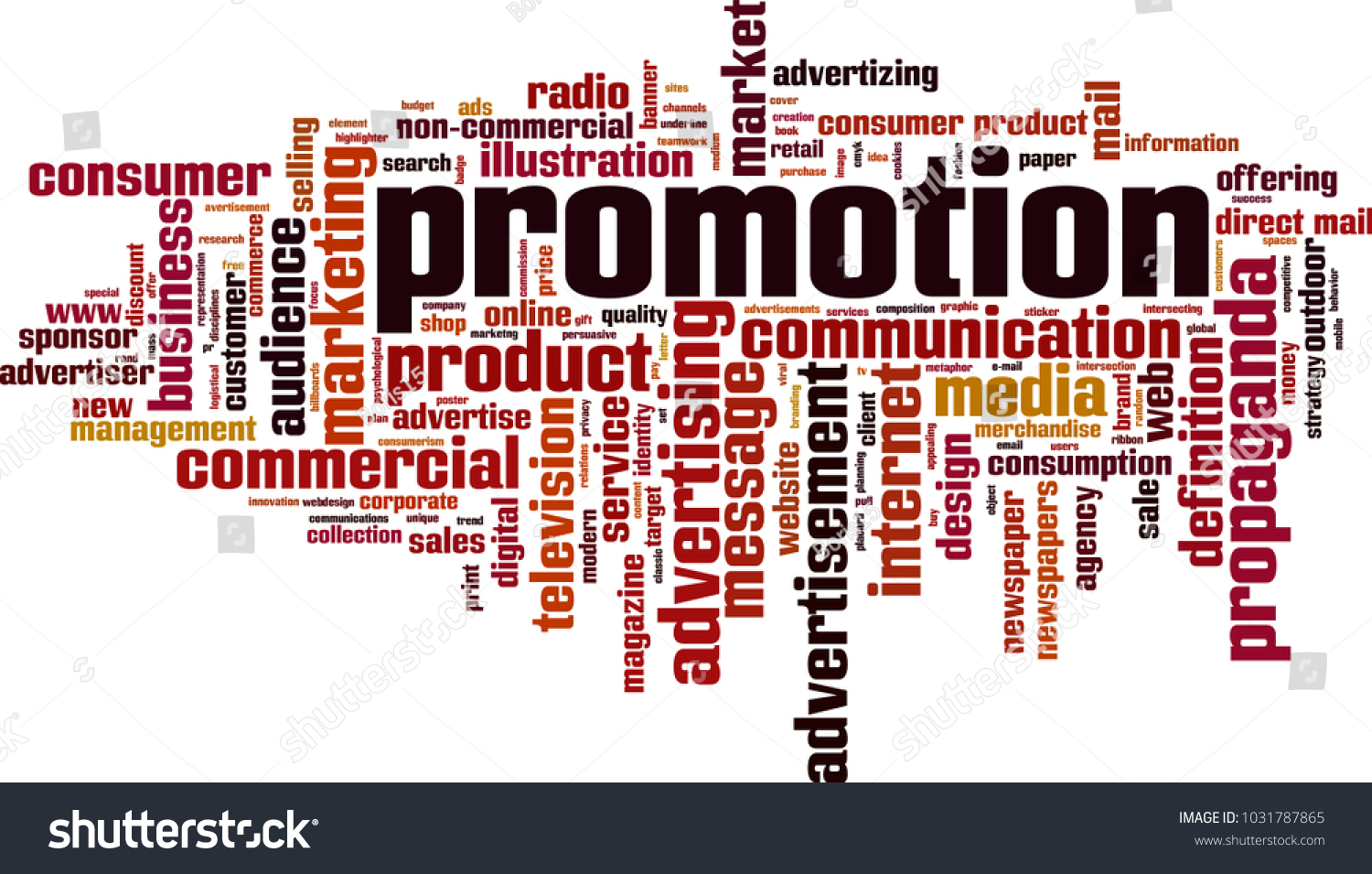 Promotion Word Cloud Concept Vector Illustration Stock Vector (Royalty ...