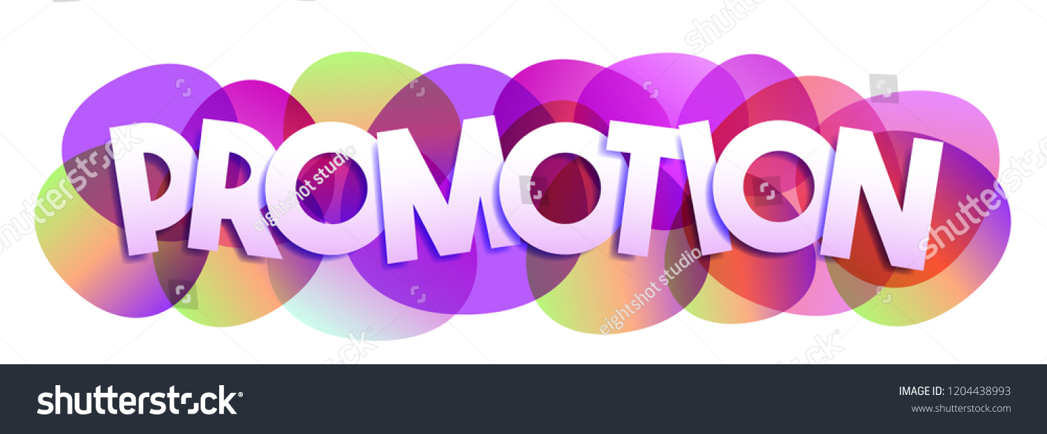 Promotion Word Vector Banner Stock Vector (Royalty Free) 1204438993 ...