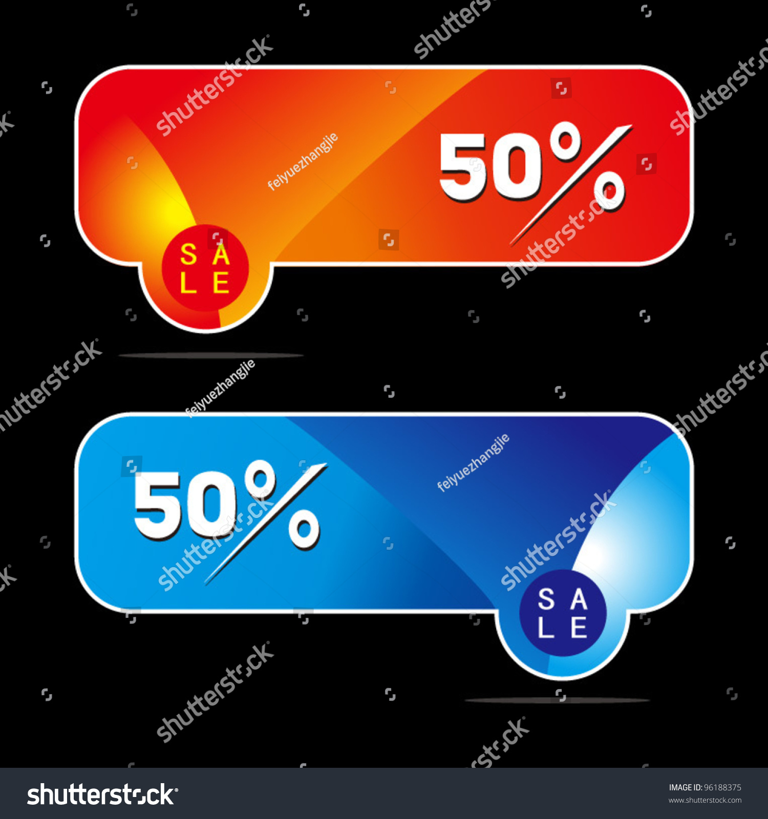 Promotional Labels Design Stock Vector (Royalty Free) 96188375 ...
