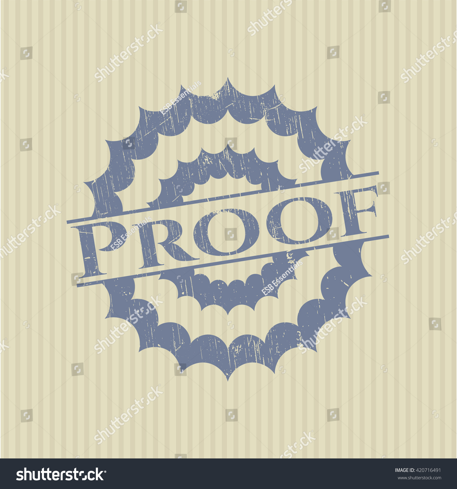 Proof Rubber Stamp Grunge Texture Stock Vector (Royalty Free) 420716491 ...