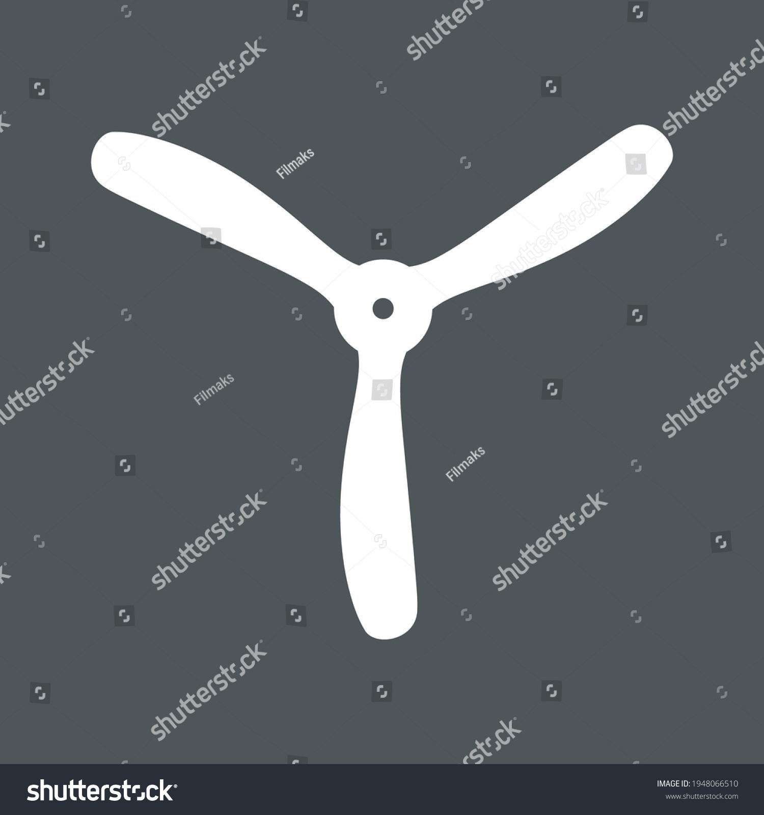 Propeller Airplane Vector Illustration Cut Stock Vector (Royalty Free ...