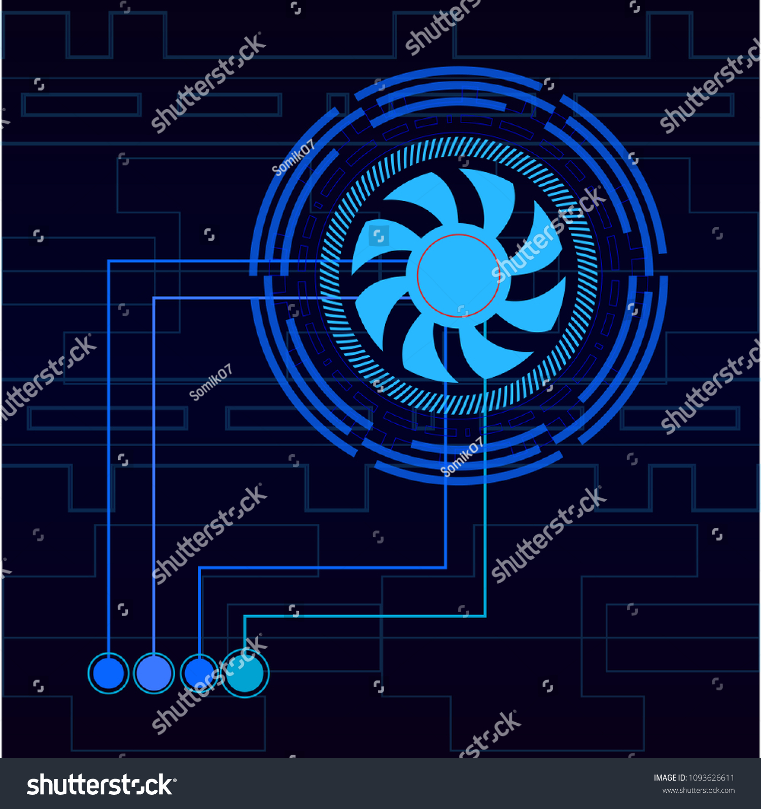 Propeller Hud Circuit Stock Vector (Royalty Free) 1093626611 | Shutterstock
