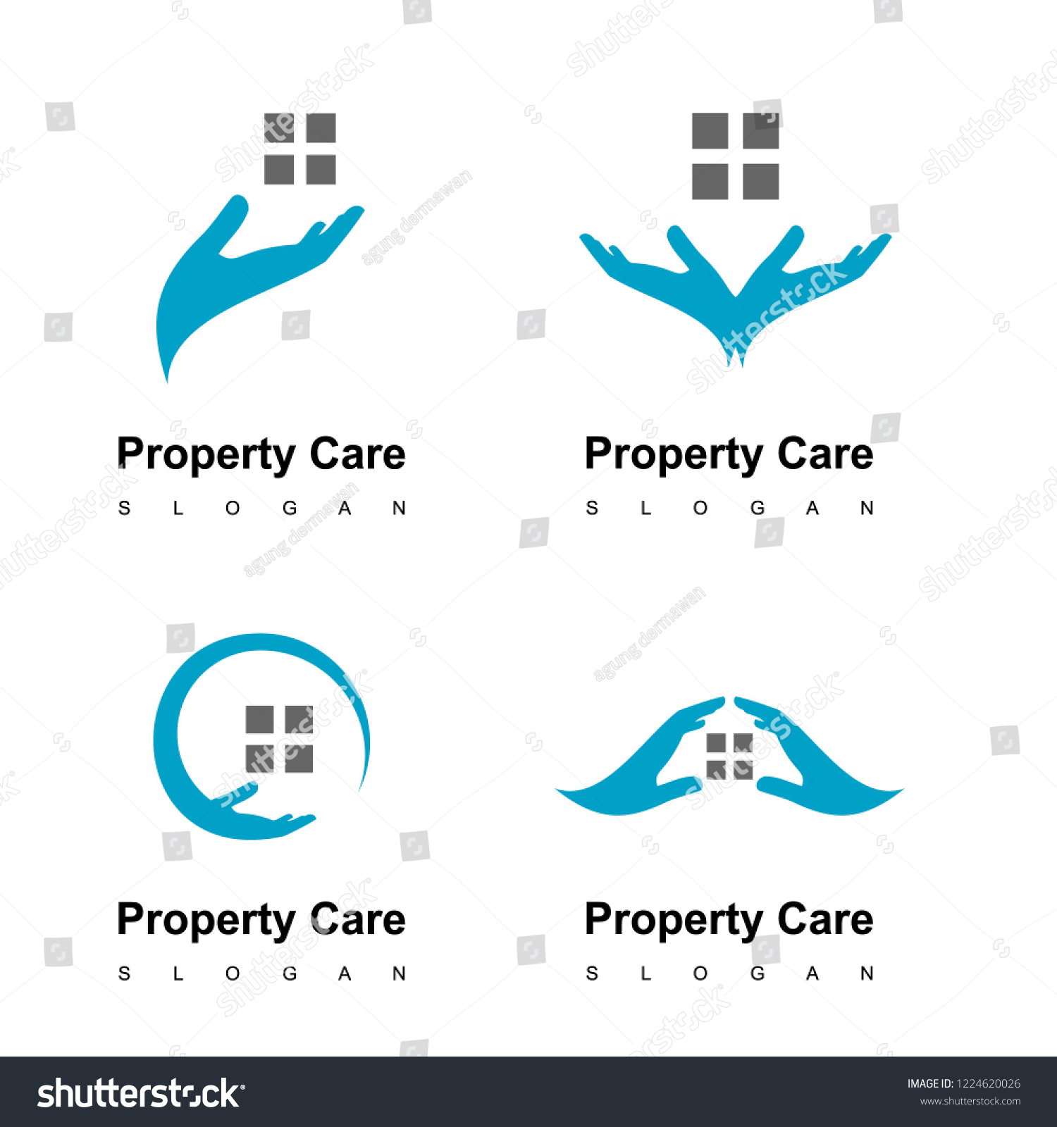 Property Care Logo Stock Vector (Royalty Free) 1224620026